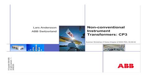 Download Pdf Lars Andersson Non Conventional Abb Switzerland · Pdf Fileiec 61850 9 2 8 1