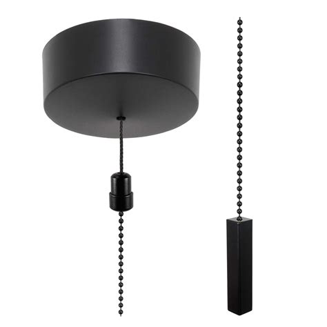 Elektek Premium Matt Black Bathroom Light Pull Cord Switch Kit With Pu Buy It Better