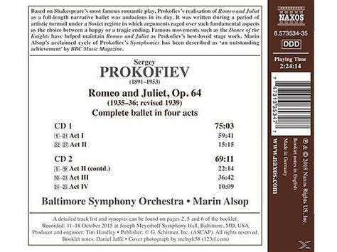 Alsopmarin And Sobaltimore Romeo Und Julia Cd Mediamarkt