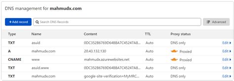Cant Create App Service Managed Certificates While Cname And A Record