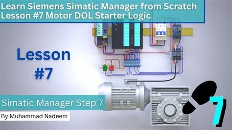 How To Make Dol Motor Starter Logic In Simatic Manager Session No7 Youtube