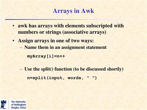 Ppt Unix And Software Tools P51ust Awk Programming 2 Powerpoint