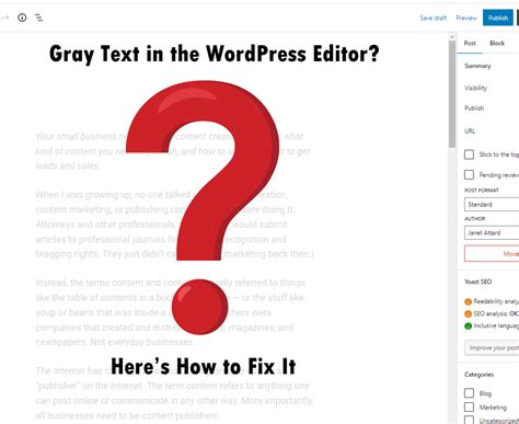 How To Fix Grayed Out Text Blocks In The WordPress Editor