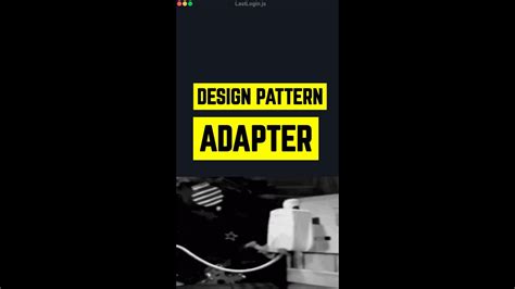 Design Pattern Adapter Youtube