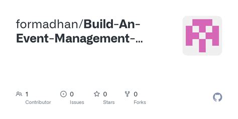 GitHub Formadhan Build An Event Management Using System
