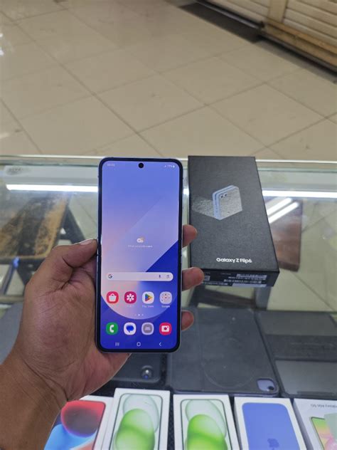 Samsung Galaxy Z Flip Gb Blue Seken Original Sein Indonesia Telepon Seluler Tablet