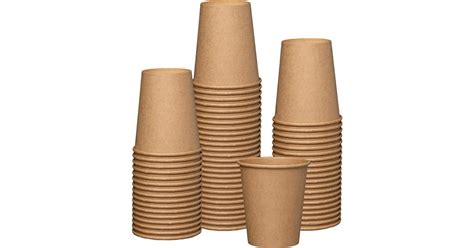 კრაფტის ჭიქა ცხელი სასმელებისთვის 14 Oz 350მლ 50 ცალი · საკანცელარიო