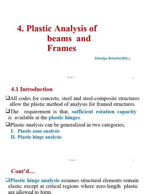 Chapter 4 Plastic Analysis Pdf Plasticity Physics Elasticity Physics