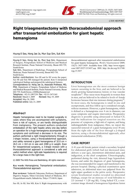 Pdf Right Trisegmentectomy With Thoracoabdominal Approach After