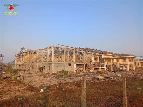 မင်းပြားမြို့၊ မင်းဖူးဆေးရုံကို စစ်ကောင်စီက လေကြောင်းမှ ဗုံးကြဲတိုက်ခိုက် Ayeyarwaddy Times