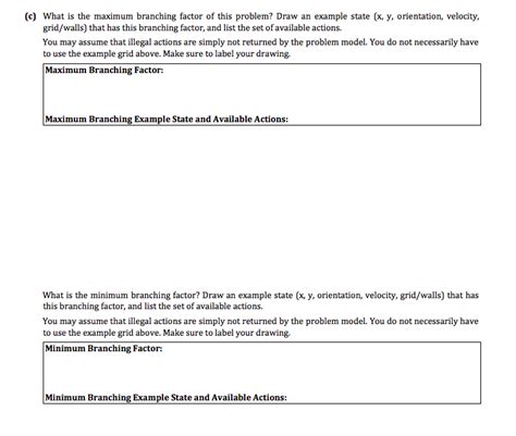 c what is the maximum branching factor of this