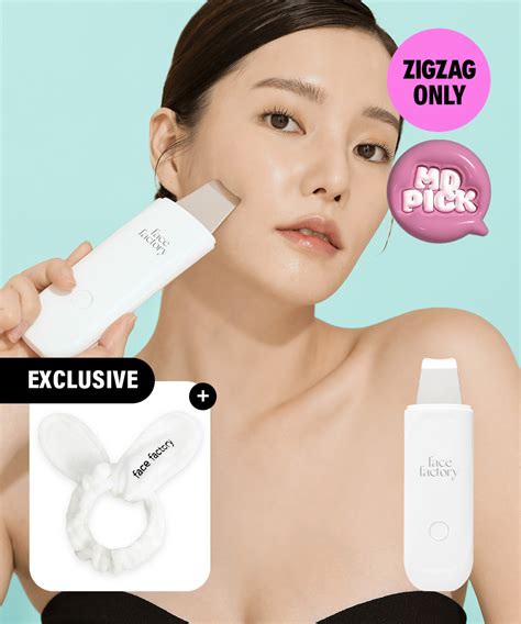 페이스팩토리 Md Pick 화장들뜸 코옆 각질 피지제거 제로필링기 토끼세안밴드 증정