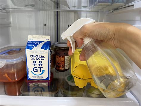 냉장고에 이것을 뿌리세요 귀찮은 냉장고 청소가 정말 쉬워집니다 텐꿀팁