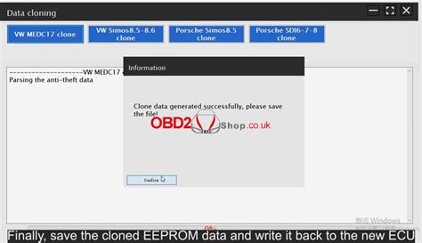 Launch X PROG 3 PC Adapter Clone VW MED17 5 25 OBD2shop Co Uk Official Blog Launch X PROG 3 PC