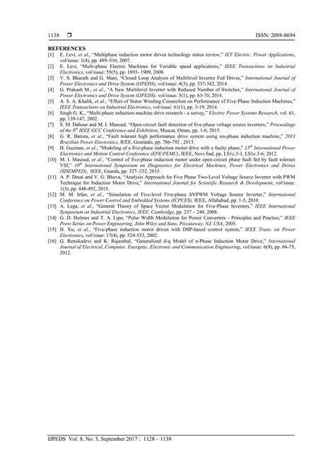 Performance Analysis Of Indirect Rotor Field Orientation Five Phase Induction Motor Using Eight