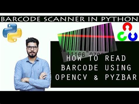 How To Read And Decode Barcode Using Opencv And Pyzbar In Python Deep Learning Python Coding