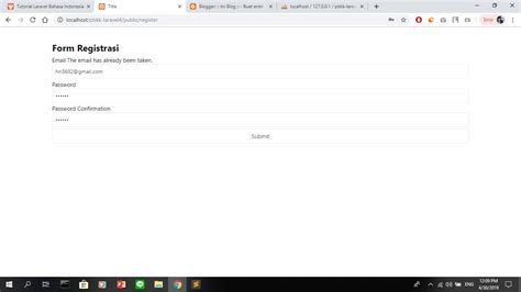 Ini Blog Belajar Laravel Membuat Form Registrasi Dengan Laravel