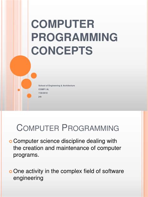 01computer Programming Concepts Pdf Computer Program Programming