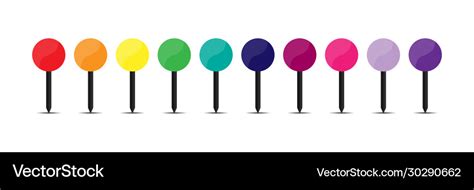 Set Round Map Pointers Stock For Sites Royalty Free Vector