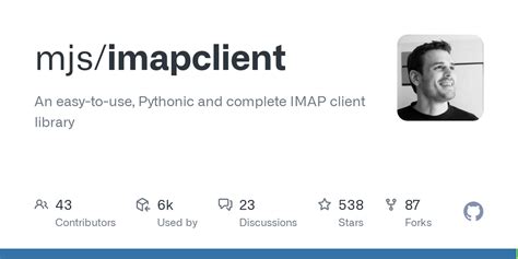 Github Mjsimapclient An Easy To Use Pythonic And Complete Imap Client Library