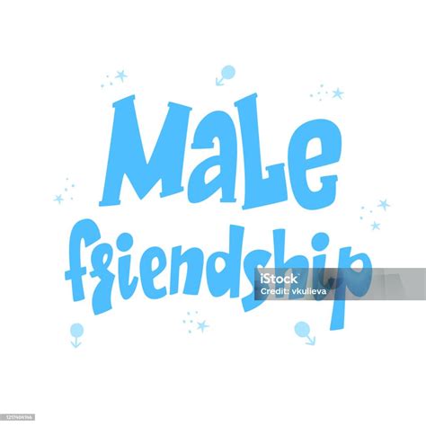 남성 우정 레터링 포스터 남자 친구 엽서 및 인사말 카드 디자인 우정 개념 성별 고정 관념 벡터 기호 0명에 대한 스톡 벡터 아트 및 기타 이미지 Istock