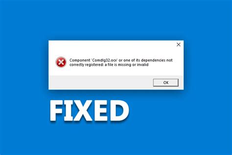 Fix COMDLG OCX Missing In Windows TechCult