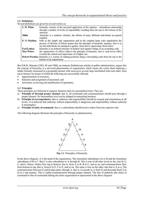 The Concept Hierarchy In Organisational Theory And Practice Pdf