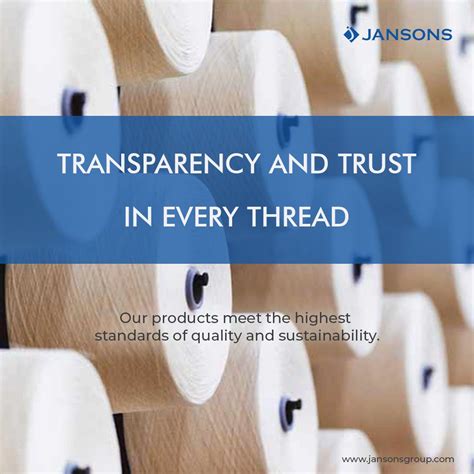 Jansons Transparency And Trust In Every Thread Jansons Posted On The Topic Linkedin