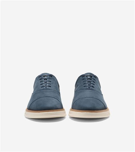 Mens Øriginalgrand Cityspectre Cap Toe Oxfords In Blue Cole Haan