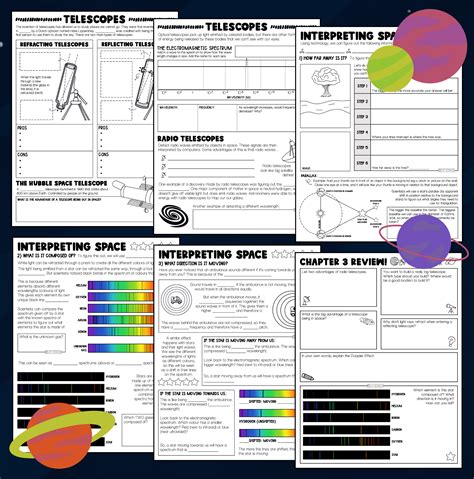 Interpreting Space Notes Telescopes Emr Spectrum Triangulation