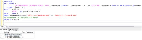 Solved Ms Sql Server T Sql Query To Find Records For The Interval Of Every 30 Minutes