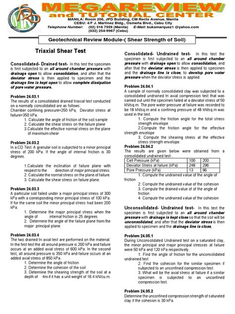 Review Module 24 Geotechnical Engineering 5 Part 2 Pdf Soil