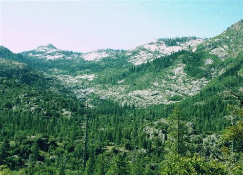 Granite Chief Wilderness Map Reserve Placer County California Usa