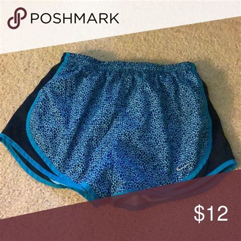 Blue Patterned Nike Running Shorts Size M Comfy Gym Shorts