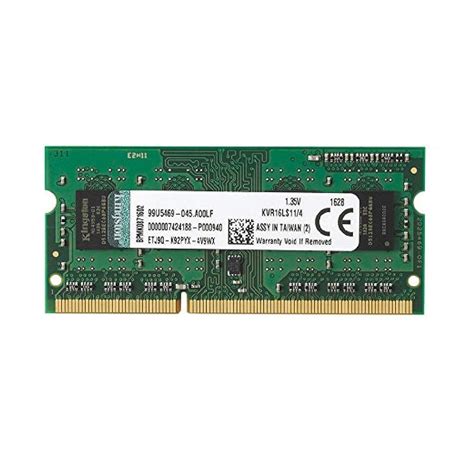[repacked] Kingston 8gb Ram 1600mhz Ddr3l Sodimm 204 Pin Laptop Memory