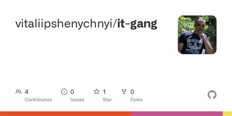 GitHub Vitaliipshenychnyi It Gang