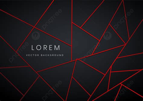 Abstract Red Geometric Triangles Line On Dark Background With Space For Text Layout Can