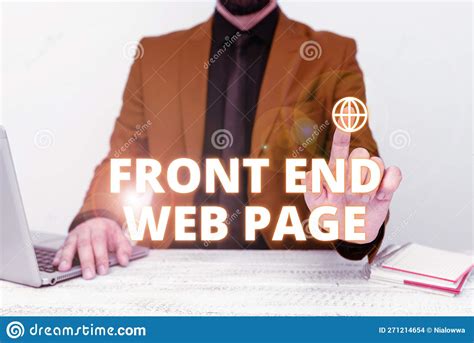 Handwriting Text Front End Web Page Business Concept Altering Data To