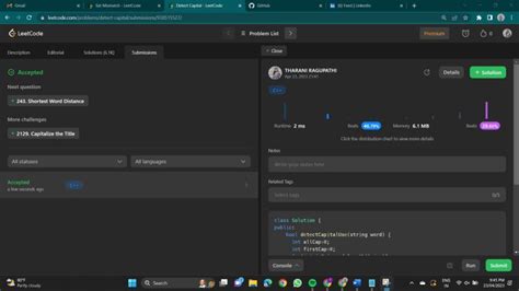 Tharani Ragupathi On Linkedin 100daysofcodingchallenge Github Day95