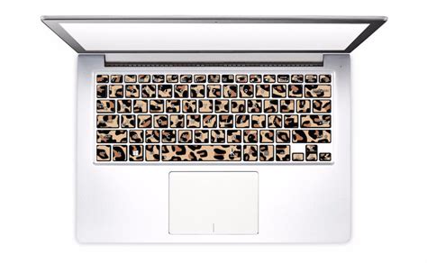 laptop keyboard stickers zebra print