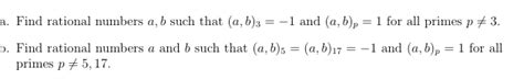 Solved Questions On Hilbert Symbols And P Adic Numbers