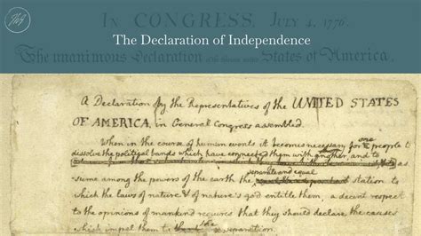 Digital Exhibit On Creation Of The Declaration Of Independence
