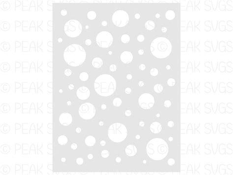 DIGITAL DIY Stencil SVG Circles Background Pattern Etsy