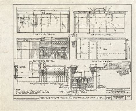 Blueprint Habs Mass9 Melro2 Sheet 8 Of 10 Phineas Upham House