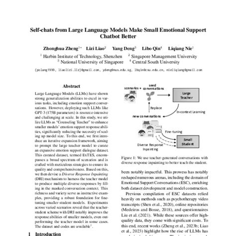 Self Chats From Large Language Models Make Small Emotional Support