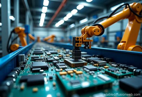Robotic Sorting System In E Waste Facility Stable Diffusion Online