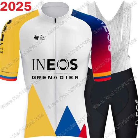 Jual 2025 Ineos Grenadiers Cycling Jersey Set Colombia Champion Men
