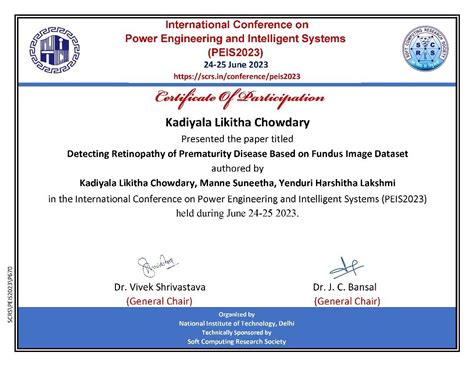Kadiyala Likitha Chowdary On Linkedin Certificateofparticipation Majorprojects