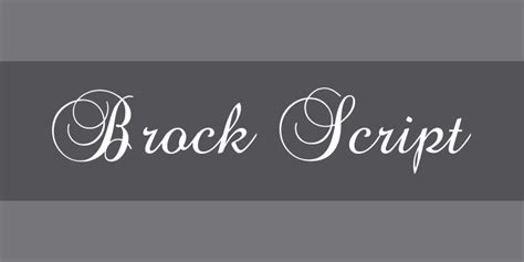 Brock Script Font Zillion