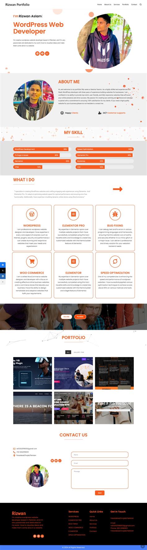 Rizwan Aslam On Linkedin Alhamdulillah Portfolio Complete 😊 Also Check
